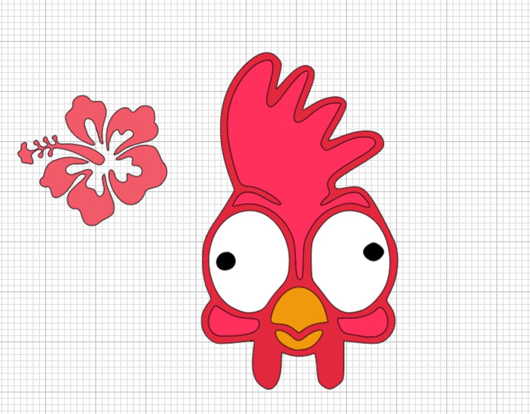 Hei Hei Svg, Chicken Svg, Moana Svg, Heihei Svg, Flower Svg, Small ...