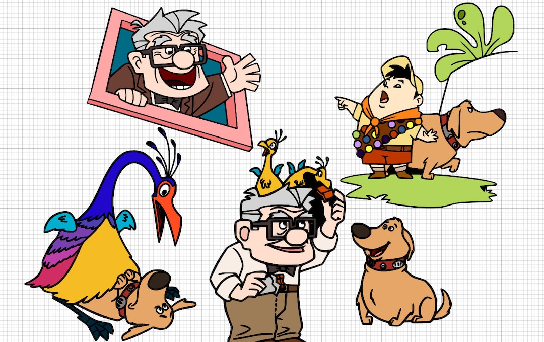 UP Svg, UP Png, up Movie Svg, Dug Svg, Carl Svg, Russel Svg, Kevin Svg ...