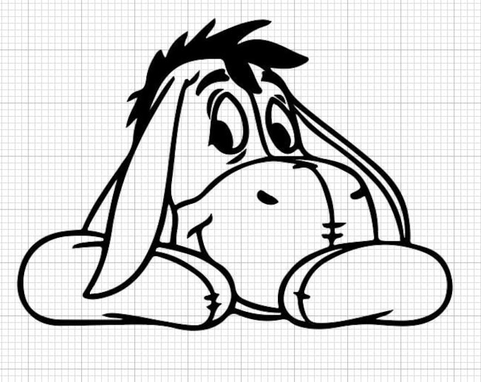 Eeyore Svg, Winnie the Pooh Svg, Shirt Svg, Vector, Cricut Files, for ...
