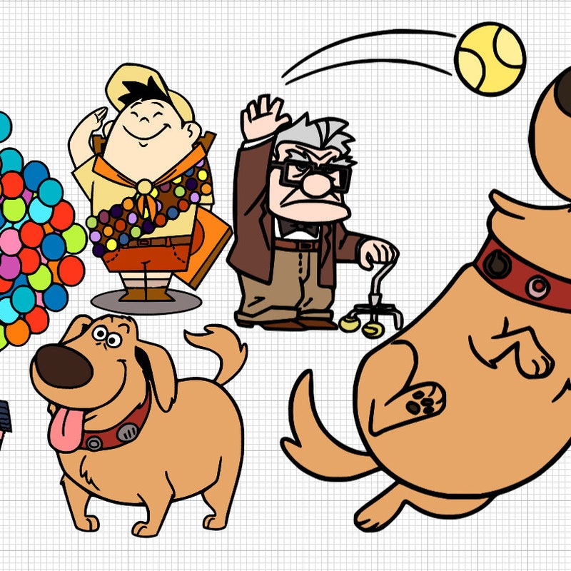 Up Movie Clip Art - Etsy