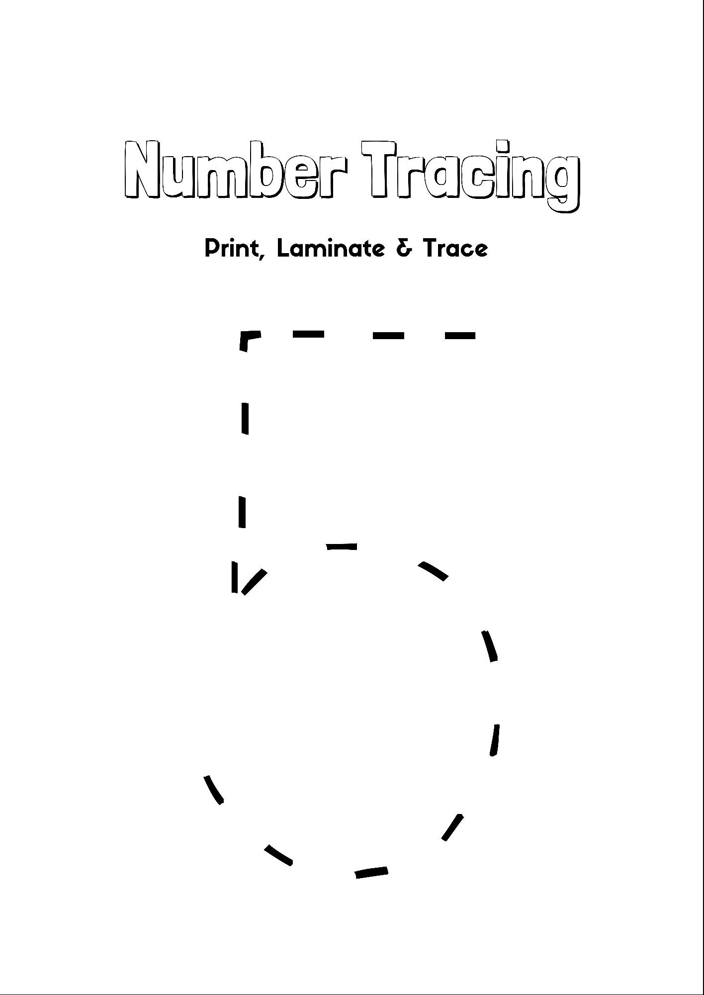 Number Tracing 1-5 - Etsy