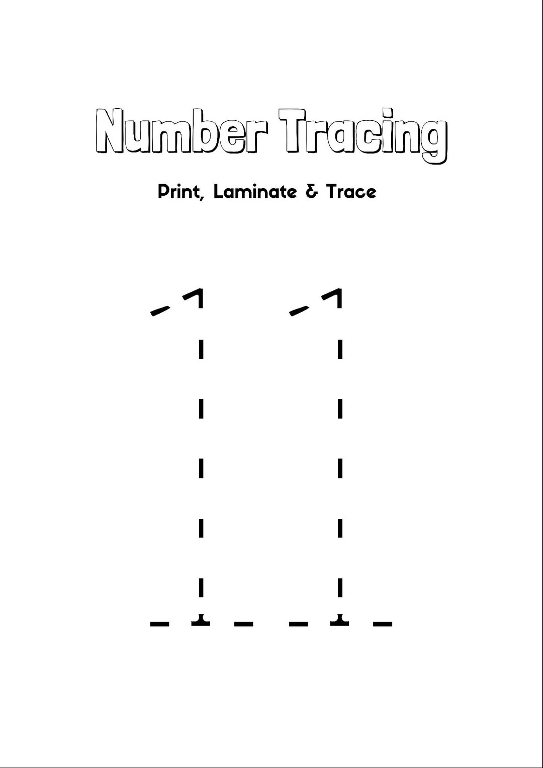 Number Tracing 11-15 (Download Now) - Etsy