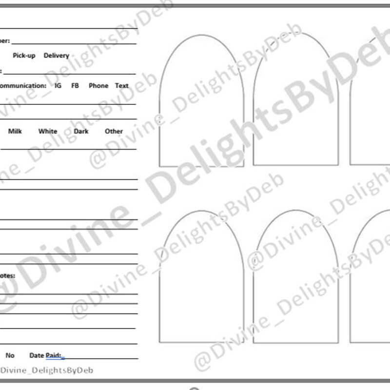 Cakesicle Order Template - Etsy