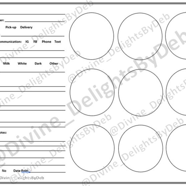 Oreo Cookie Template - Etsy