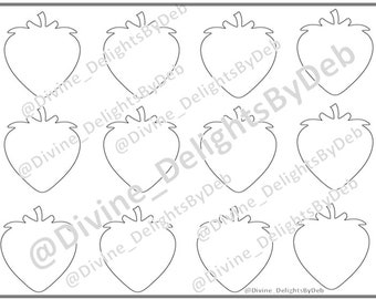 Strawberry Order Form Template - Etsy