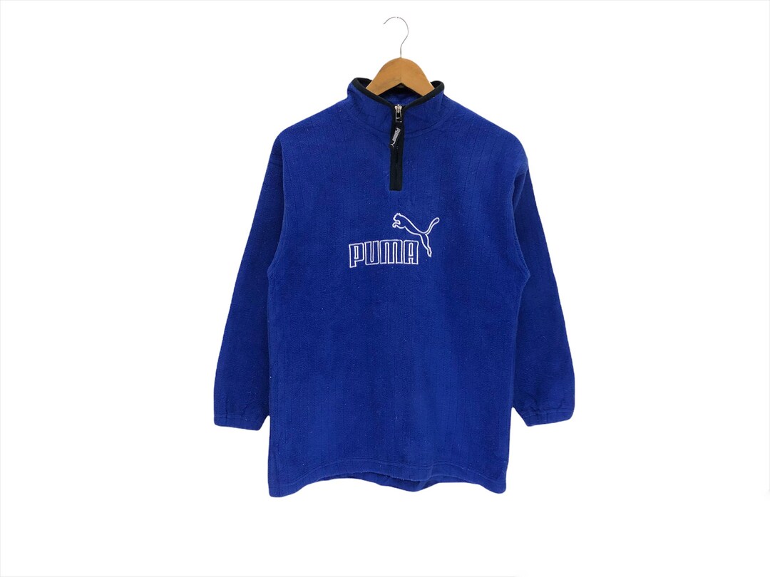Vintage Puma Big Logo Fleece Sweatshirt Puma Sweater Jumper Crewneck - Etsy