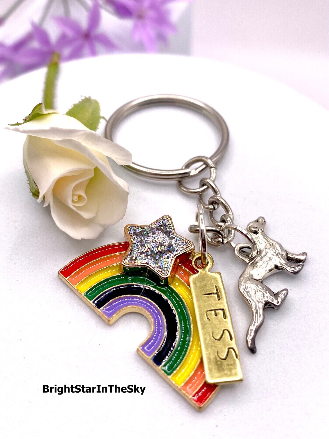 Loss of FERRET, Pet Loss Jewelry, Pet Memorial Keychain, Pet Memorial ...