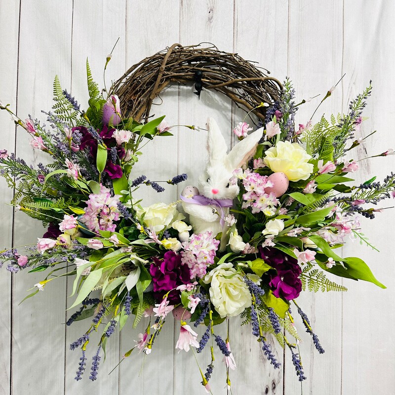 Purple Spring Wreath - Etsy