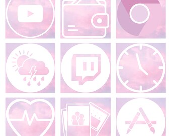 IPhone IOS 14 App Icons Pretty in Pink 72 Pack - Etsy