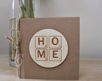 Handcrafted Scrabble New Home Card, Home Sweet Home, New House Gift ...