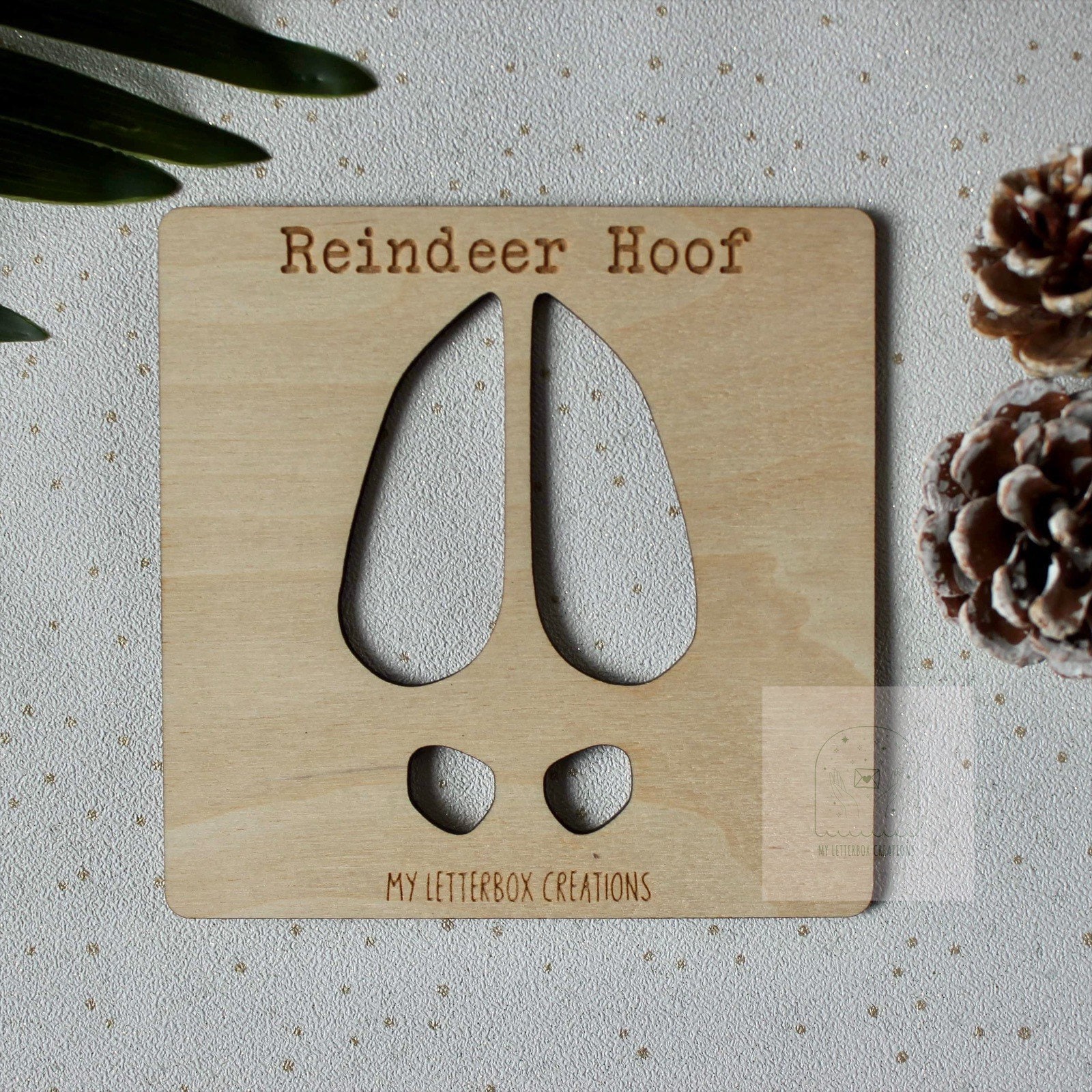 Reindeer Hoof Stencil - Etsy