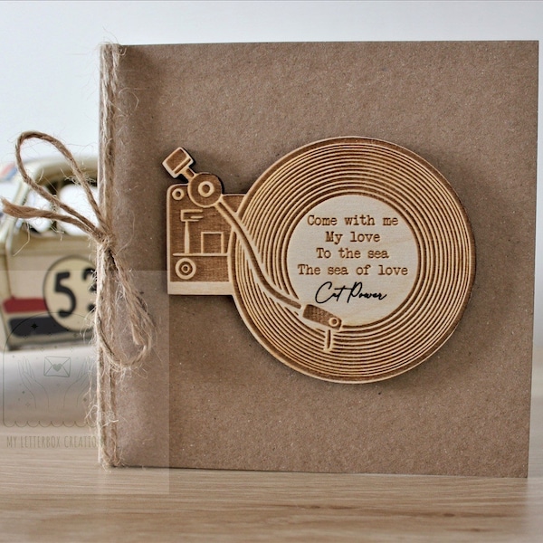 Music Lyric Birthday Card - Etsy