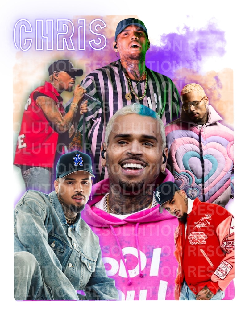 Chris Brown Tshirt Design PNG| Chris Bootleg Tee| Chris Digital ...