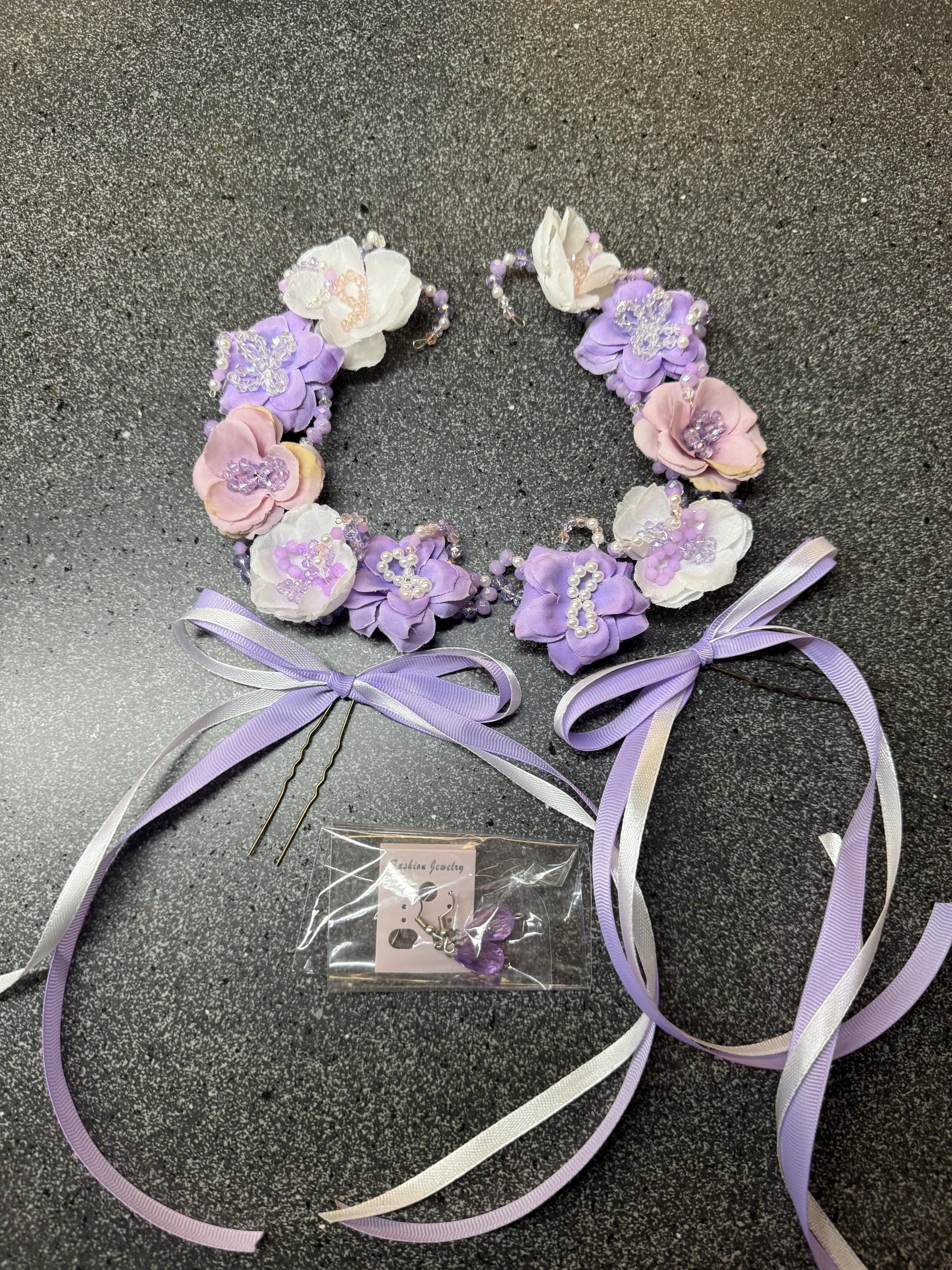 Flower Garland Ballet Side Headpiece: Personalized as Your Tutu - Etsy
