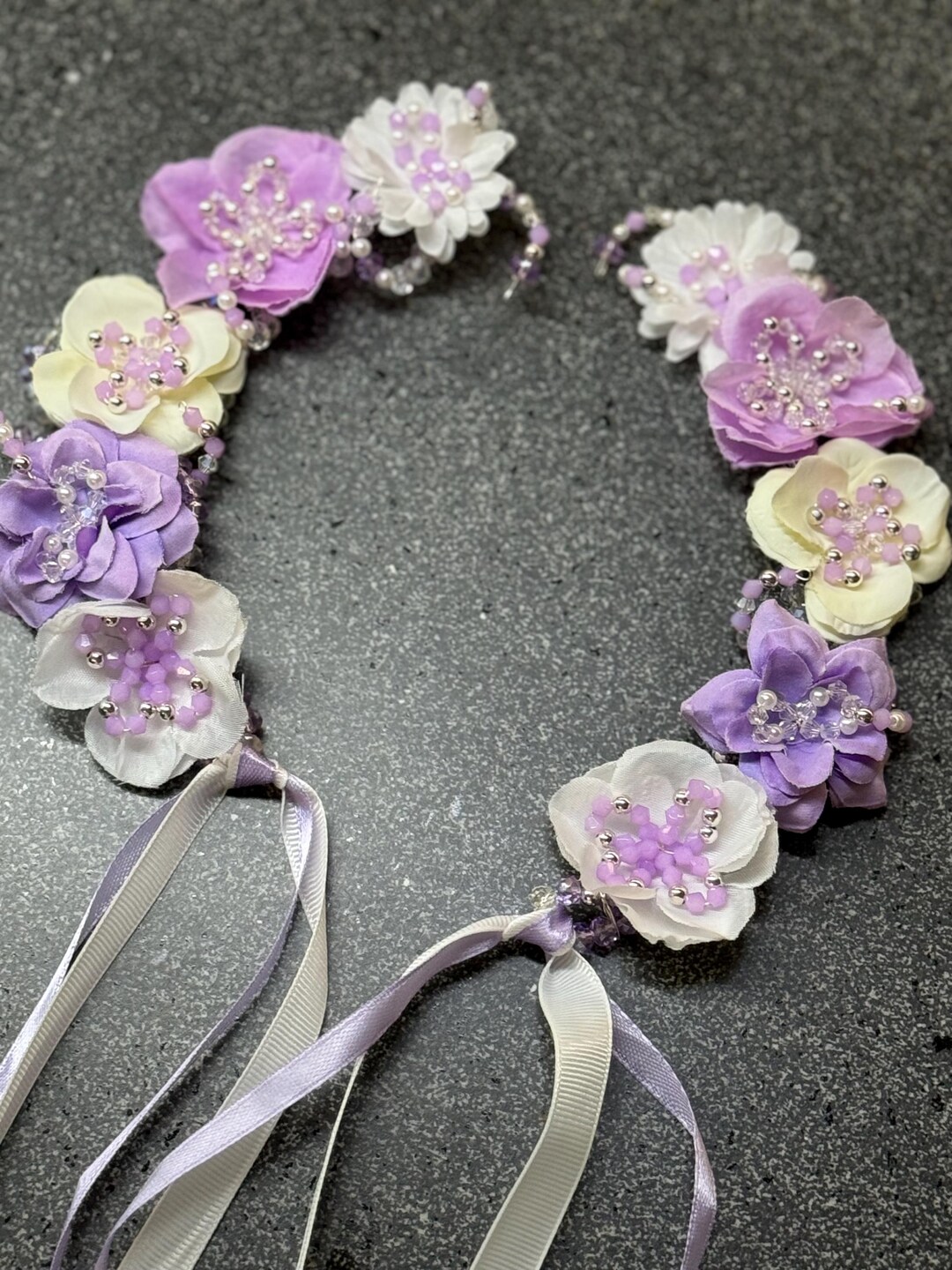 Flower Garland Ballet Side Headpiece: Personalized as Your Tutu - Etsy