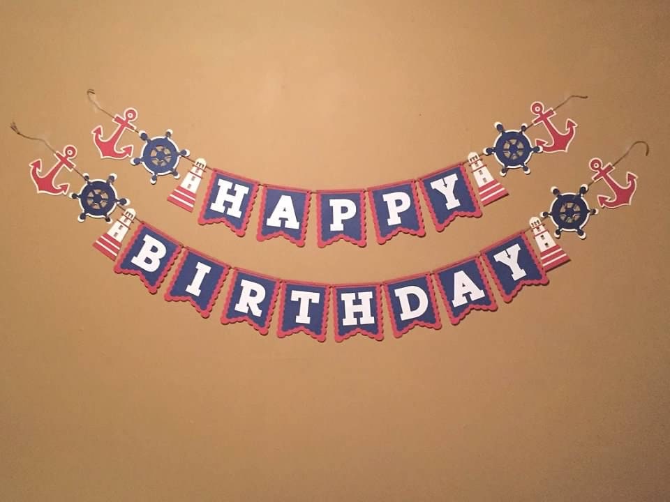 Nautical Banner. Nautical Birthday Banner. Nautical Party. Nautical ...
