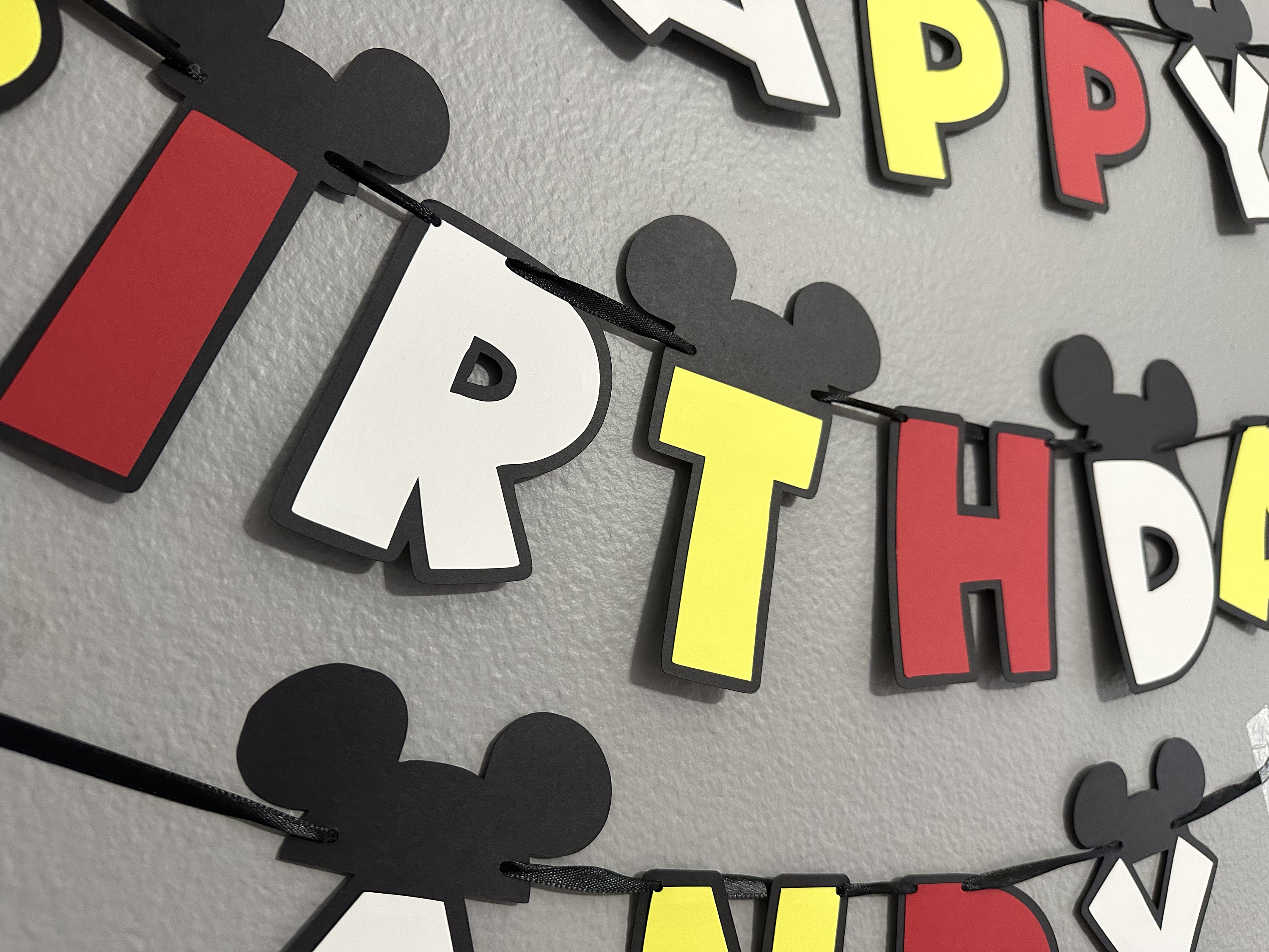 Mickey Mouse Banner. Mickey Mouse Party Banner. Mickey Mouse Birthday ...