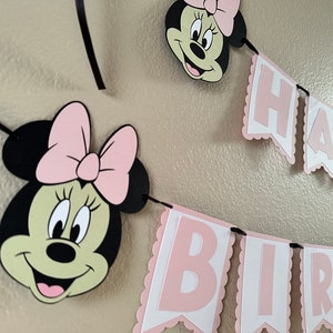 Minnie Mouse Inspired Banner Minnie Mouse Name Banner Name Banner ...