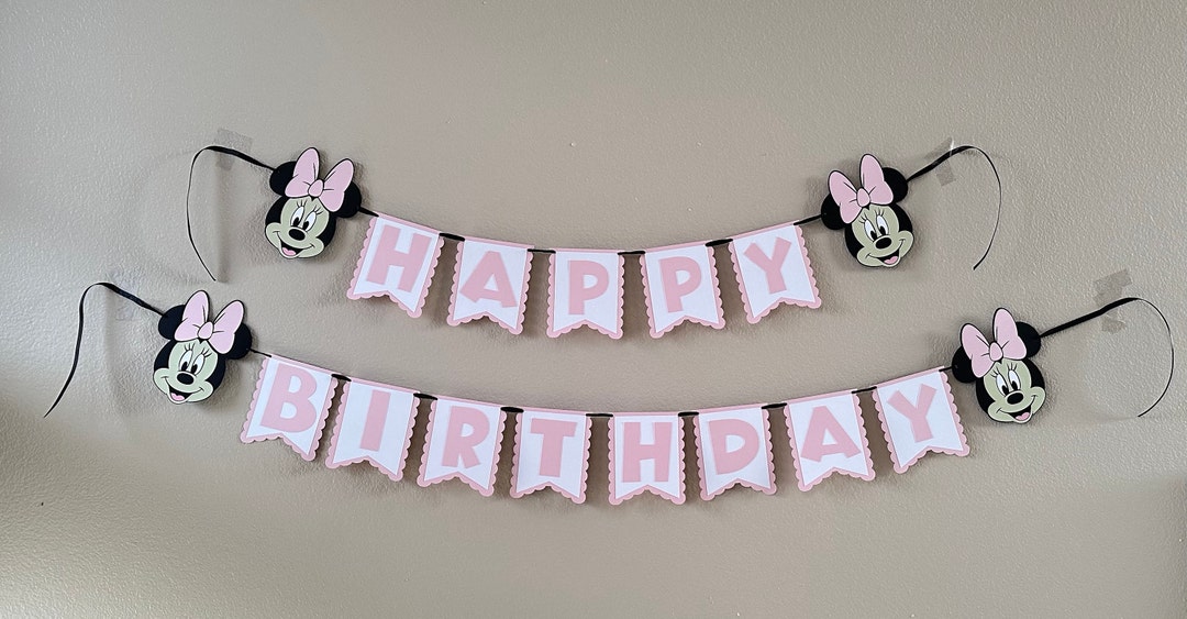 Minnie Mouse Inspired Banner Minnie Mouse Name Banner Name Banner ...
