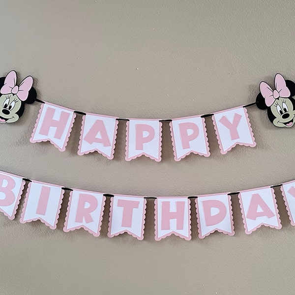 Minnie Mouse Banner - Etsy