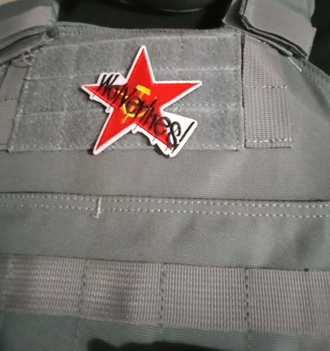 RED DAWN WOLVERINES 3X3 Patch Hook and Loop for Molle Plate Carrier ...