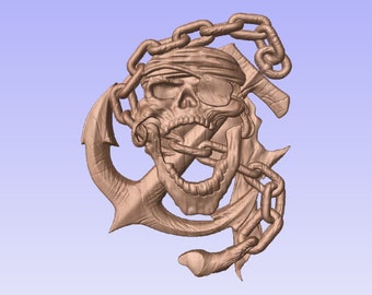 Cnc Skull File | Etsy