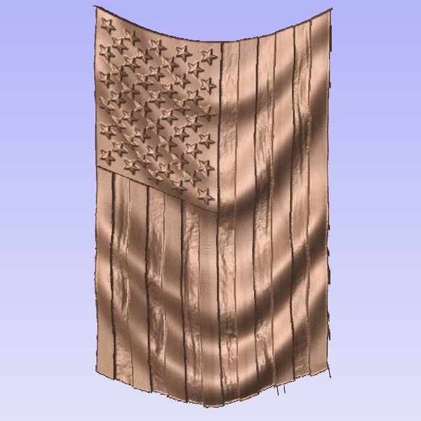 Waving Flag Cnc File - Etsy