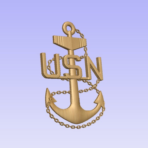 Navy Anchor Stl File - Etsy