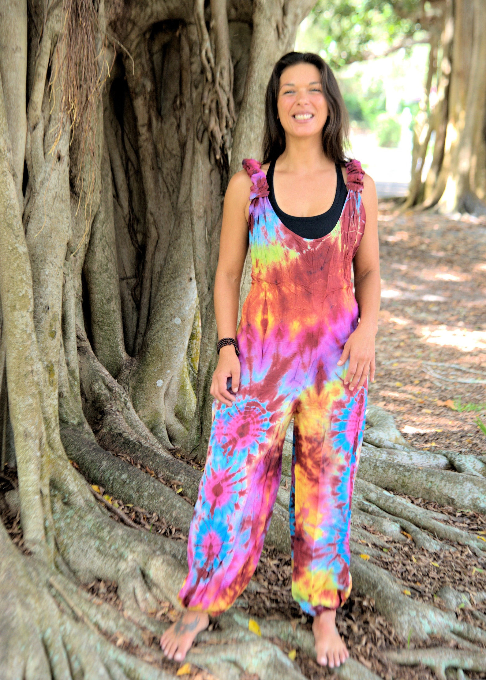 Tie Dye Jumpsuit Hippie Festival Boho Gypsy Many Colors Etsy