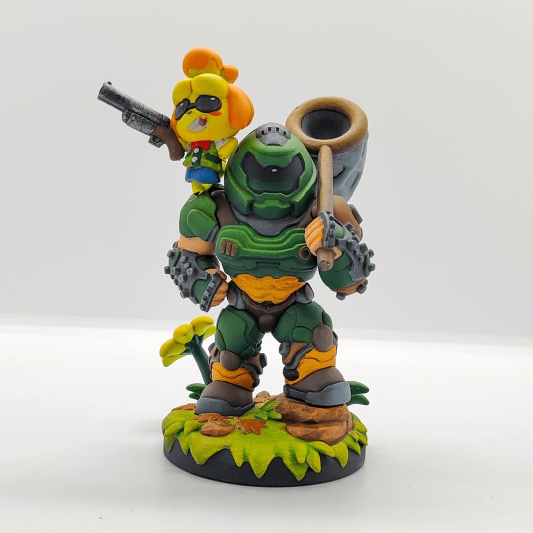 Isabelle & Doom Slayer Meme - Resin Kit - 3D Printed - Etsy