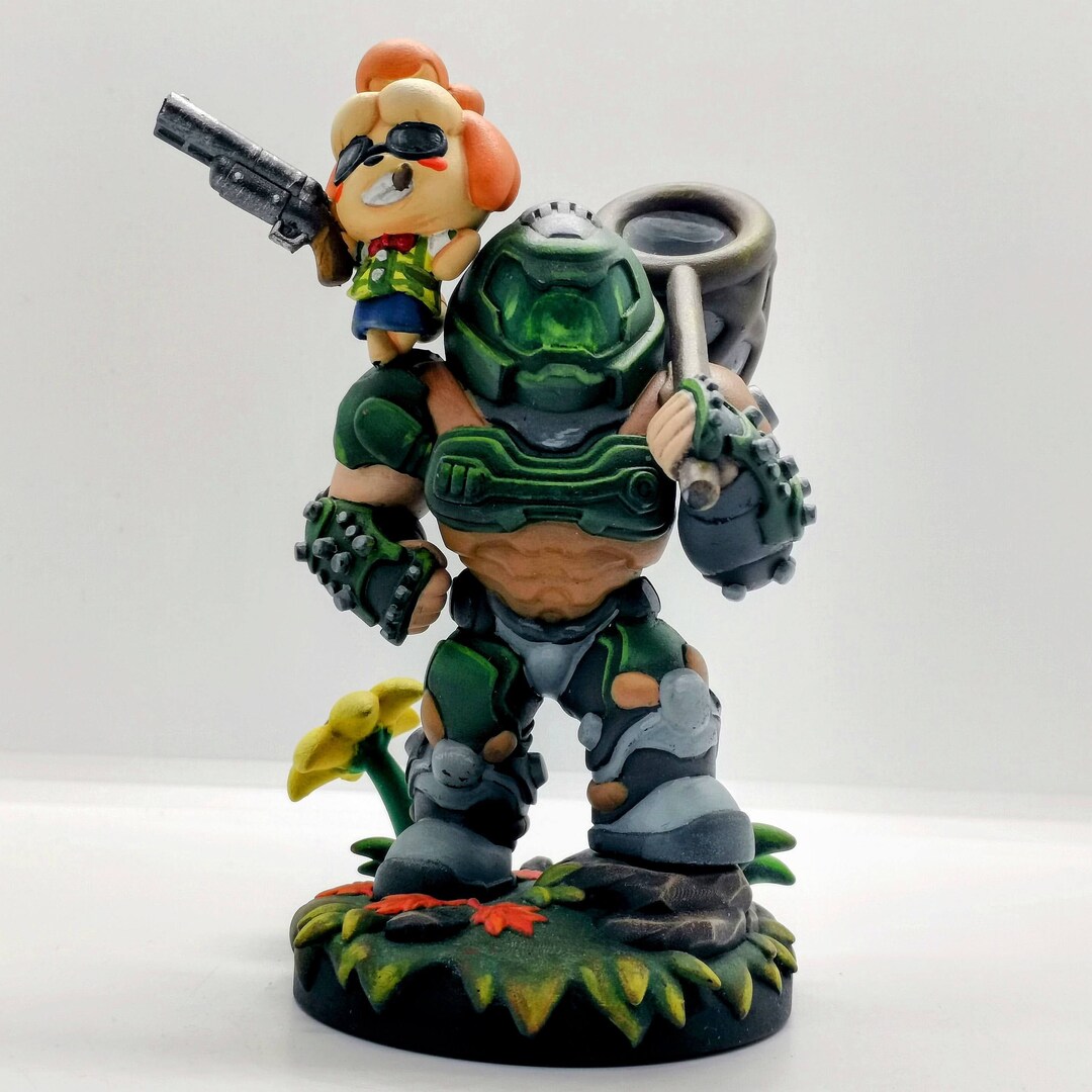 Isabelle & Doom Slayer Meme Resin Kit 3d Printed - Etsy Australia