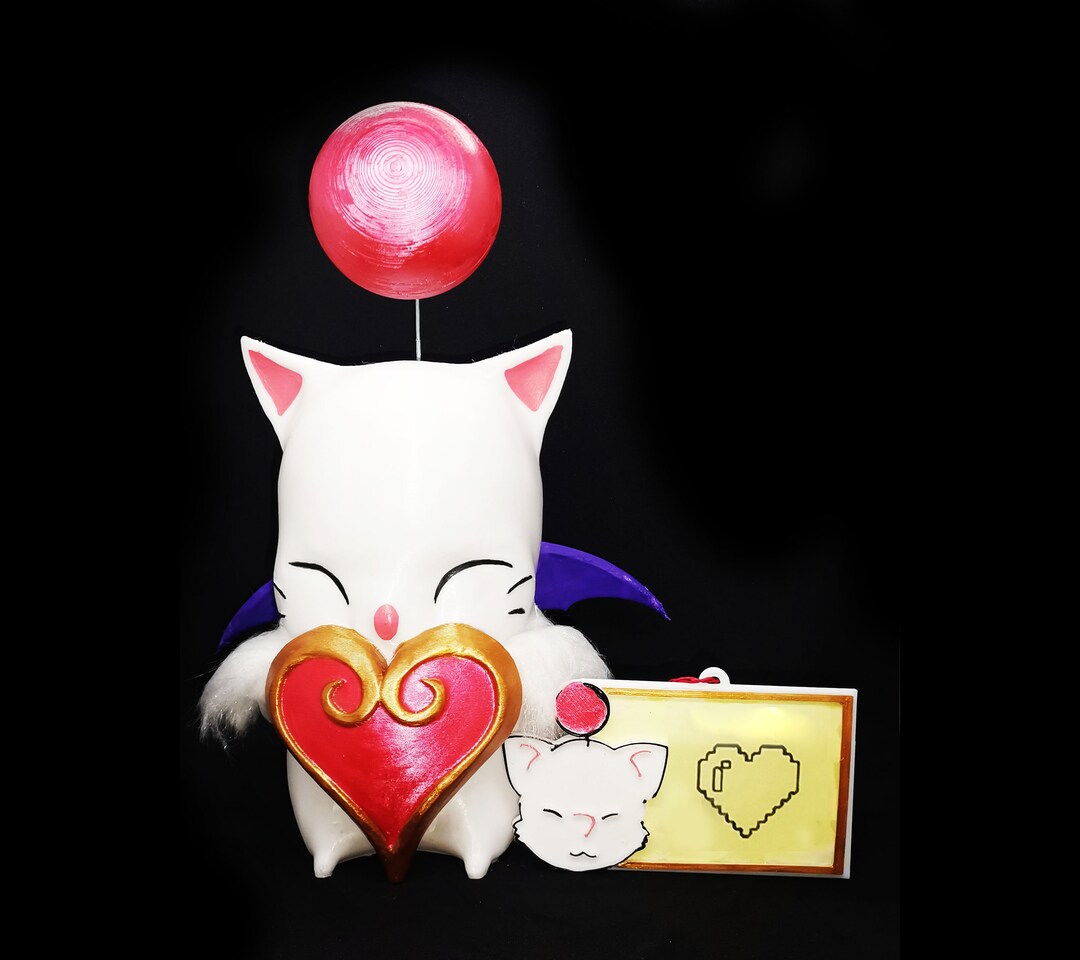 Moogle Heart. Final Fantasy - Etsy