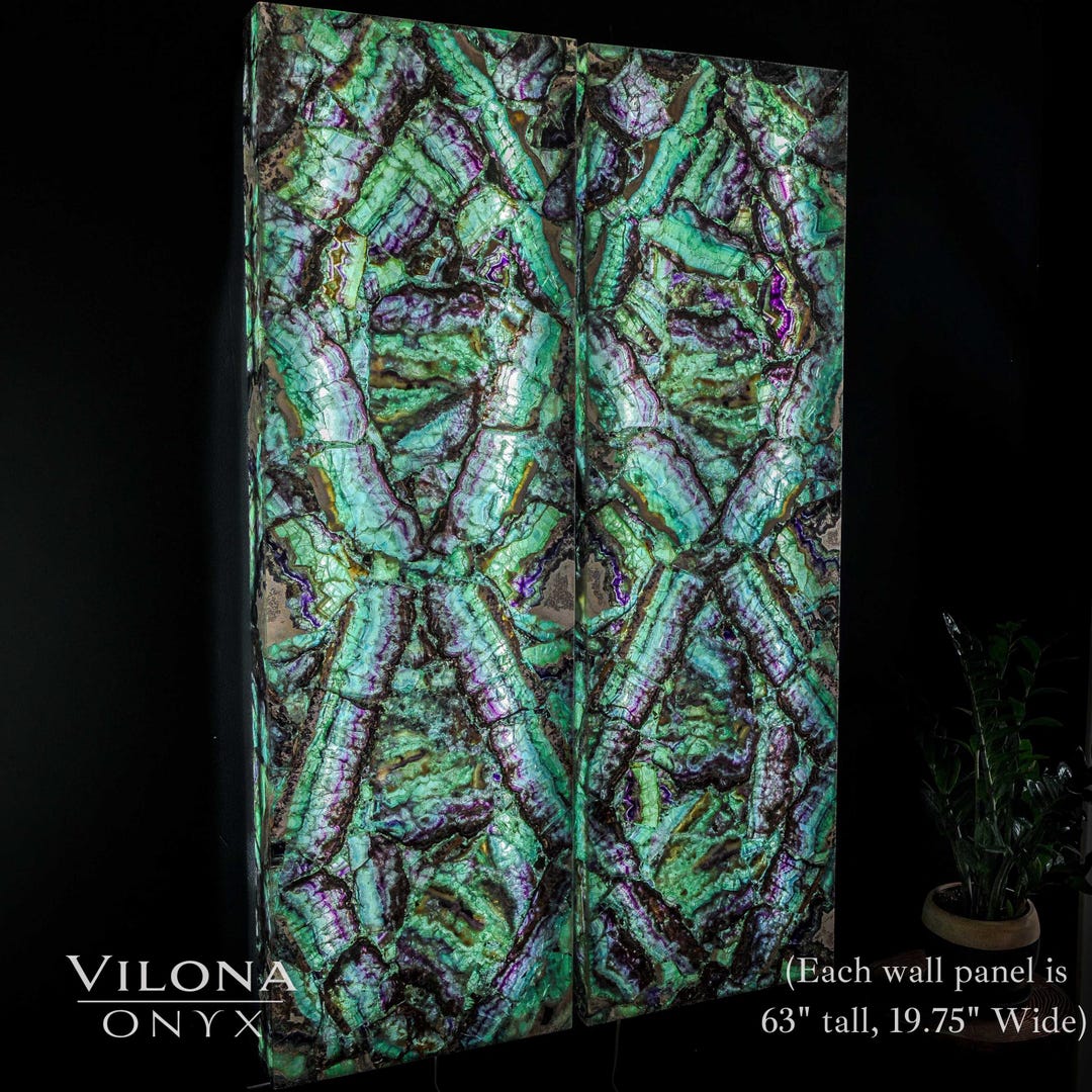Fluorite Crystal Wall Panels (set #8) Mosaic (abstract Wall Art) - Etsy
