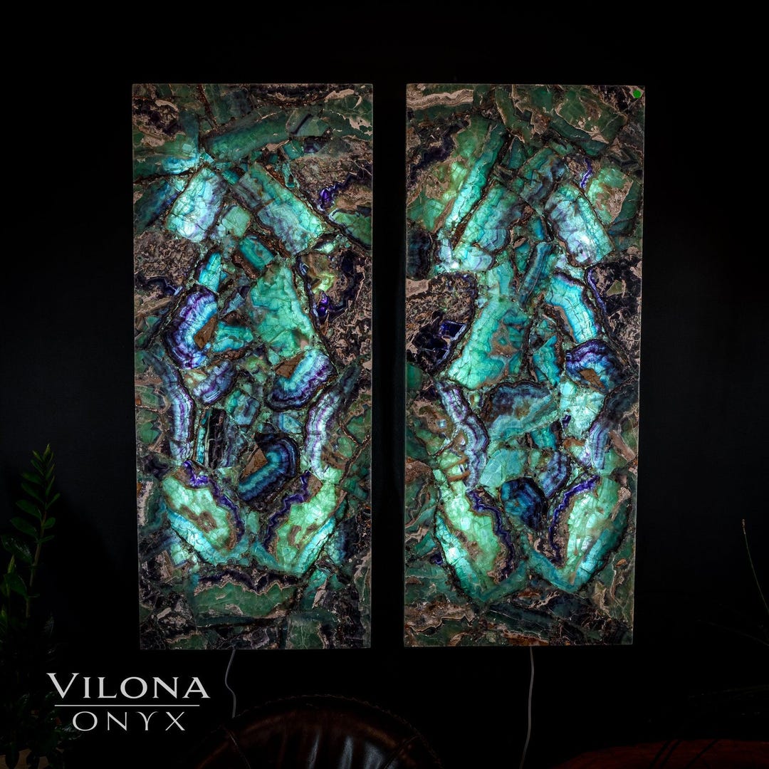 Fluorite Crystal Wall Panels (set #7) - Etsy