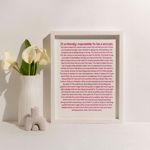 Barbie Monologue Poster - Etsy Australia