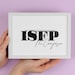 ISFP Wall Art Print, MBTI Personality Types, ISFP the Composer Gift ...