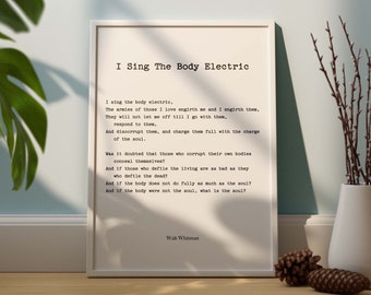 Walt Whitman Poem | Etsy