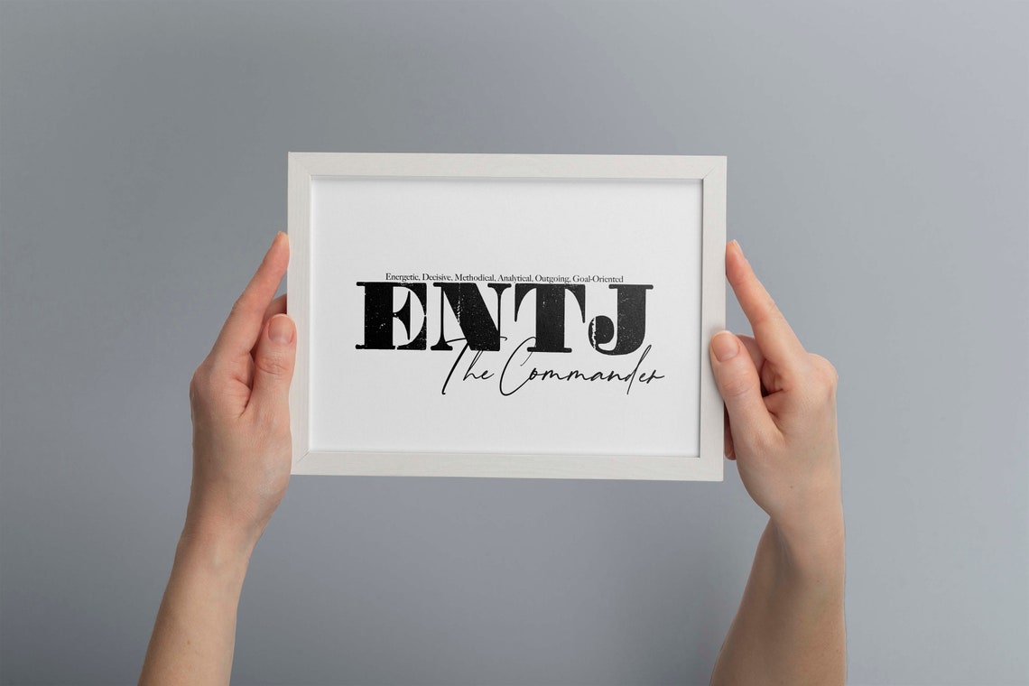 ENTJ Wall Art Print, MBTI Personality Types, ENTJ the Commander Gift ...
