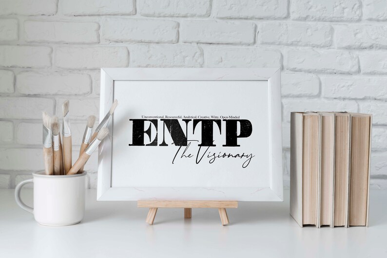 ENTP Wall Art Print, MBTI Personality Types, ENTP the Visionary Gift ...