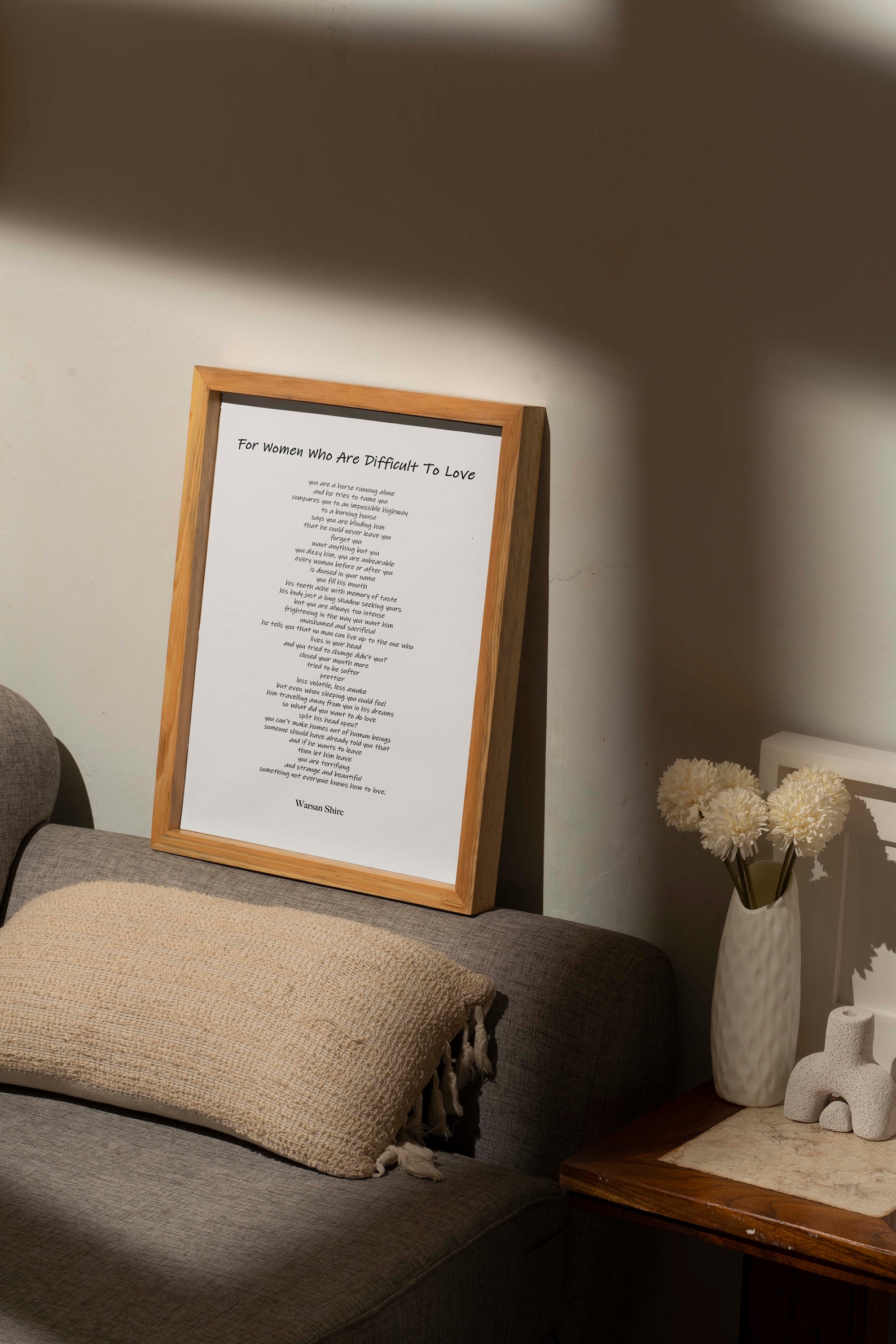 Warsan Shire Poem Print: Feminist Wall Art (digital Download) - Etsy
