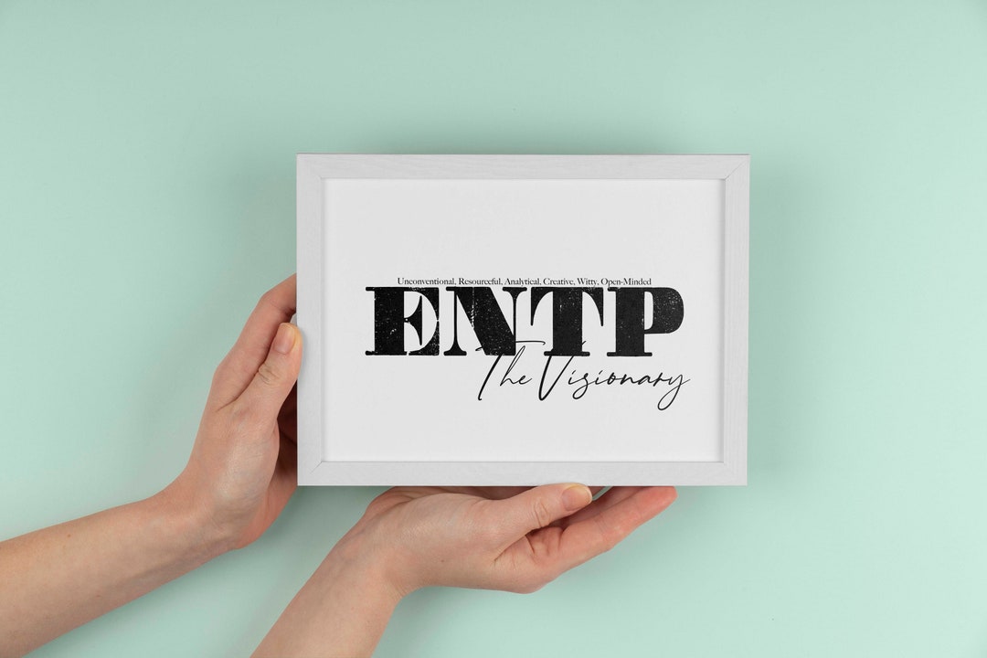ENTP Wall Art Print, MBTI Personality Types, ENTP the Visionary Gift ...