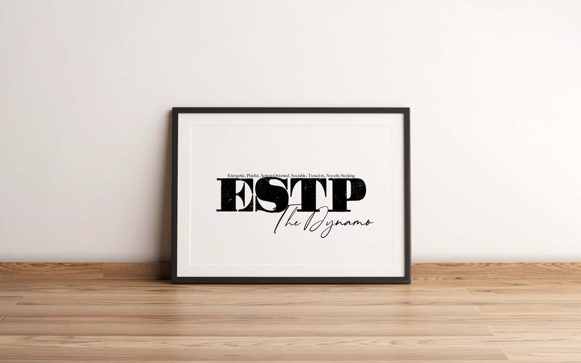 ESTP Wall Art Print, MBTI Personality Types, ESTP the Dynamo Gift ...
