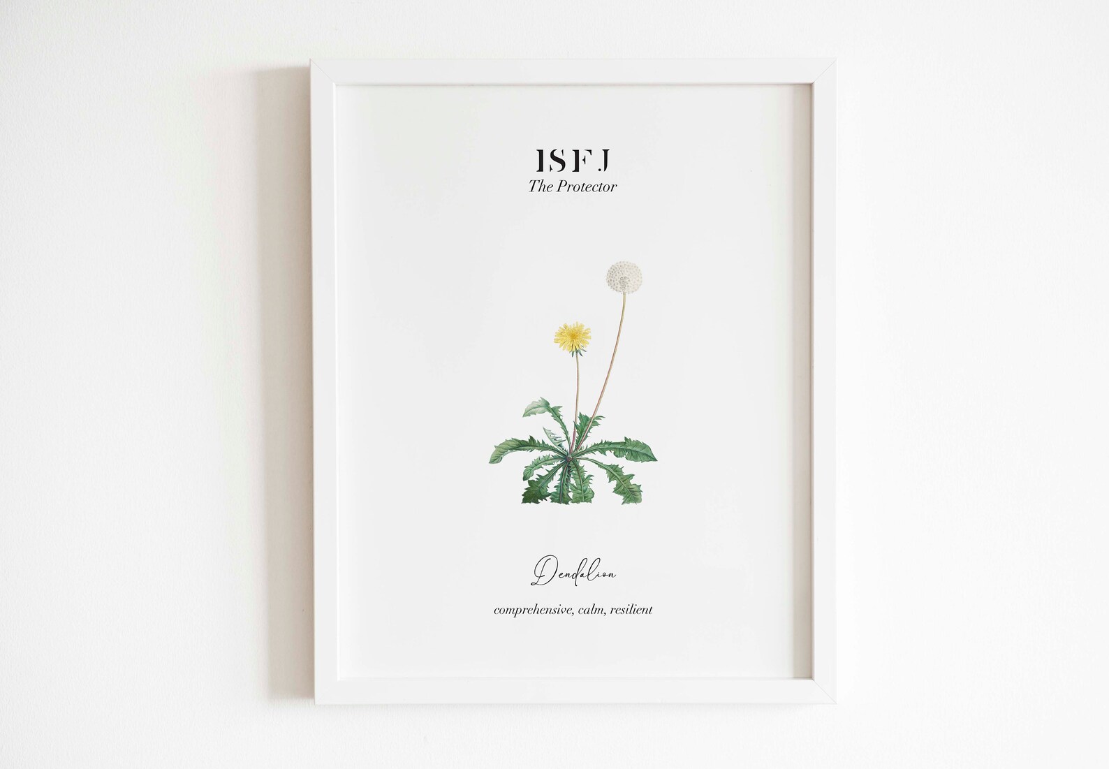 MBTI Introvert Flower Art Prints: Personality Gift (digital Download ...