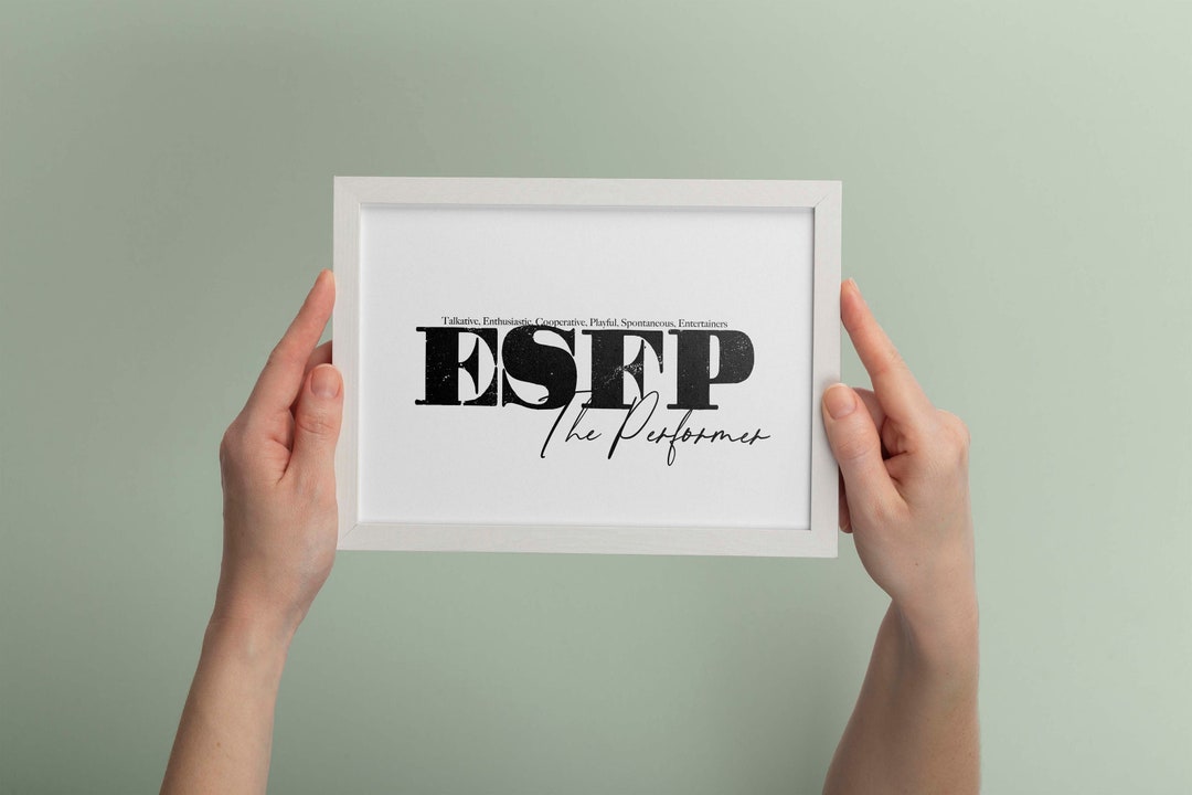 ESFP Wall Art Print, MBTI Personality Types, ESFP the Performer Gift ...