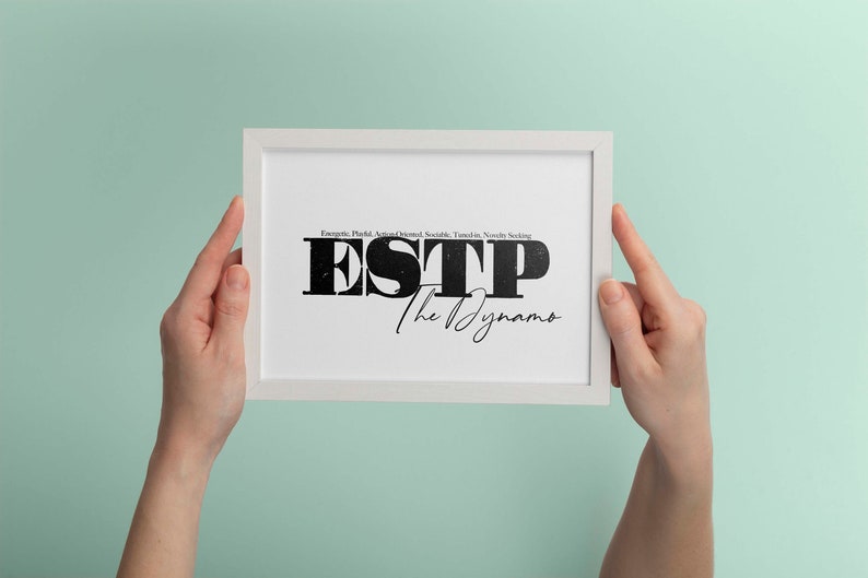 ESTP Wall Art Print, MBTI Personality Types, ESTP the Dynamo Gift ...