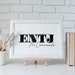 ENTJ Wall Art Print, MBTI Personality Types, ENTJ the Commander Gift ...