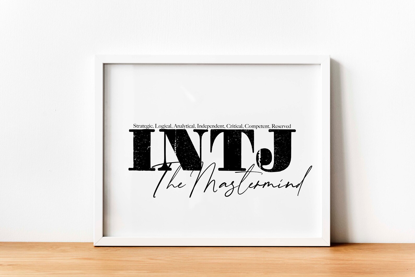 INTJ Wall Art Print, MBTI Personality Types, INTJ the Mastermind Gift ...