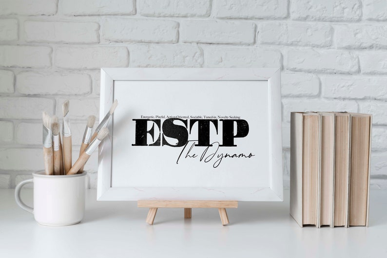 ESTP 'the Dynamo' Personality Print - Myers Briggs Decor (digital ...