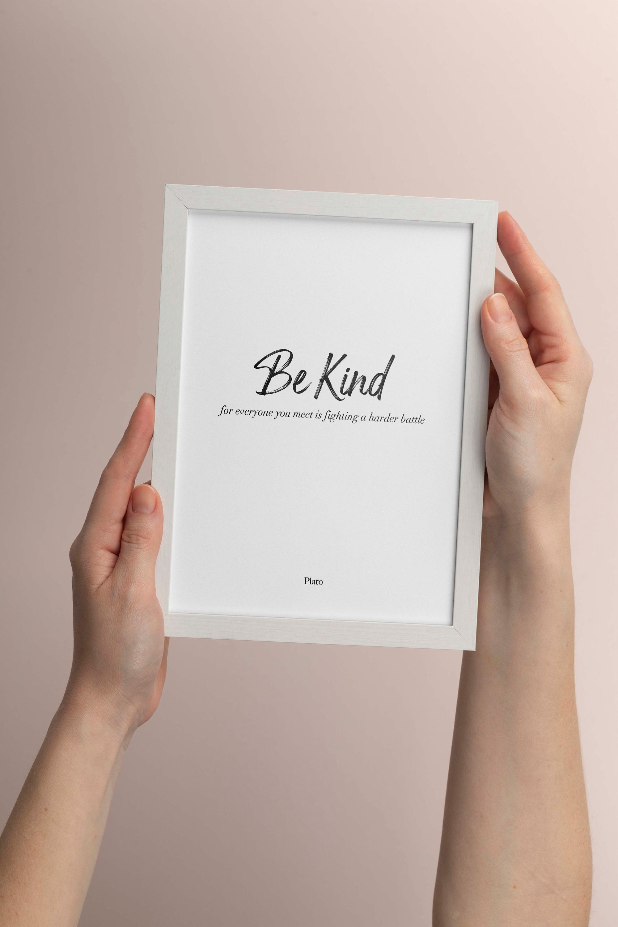 Plato Quote Print: Be Kind Philosophy Wall Art (digital Download) - Etsy