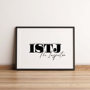 ISTJ "the Inspector" Wall Art Print - Myers-briggs Decor (digital ...